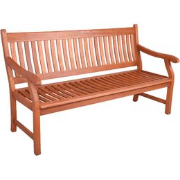 Garden Pleasure Gartenbank &raquo;NEW JERSEY&laquo; BxTxH: 158x68x90 cm braun Holz B/H/T: 158cm x 90cm x 68cm