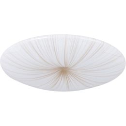 Eglo Deckenleuchte &raquo;NIEVES 1&laquo; LED-Modul 1 Stk. Warmwei&szlig; Wohnzimmerlampe, Schlafzimmer, K&uuml;che, Flur, zeitloses Design wei&szlig; &Oslash; 41 H: 6,5cm, 1 Stk.
