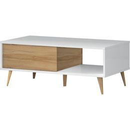 OTTO home Couchtisch &raquo;Vida&laquo; (H/B/T): 43/111/60cm, UV lackiert, kratzfest, hochgl&auml;nzend, Soft-Close Funktion wei&szlig; B/H/T: 111cm x 43cm x 60cm