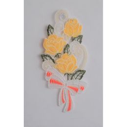 Stickereien Plauen Fensterbild &raquo;Rosen&laquo; bunt Polyester B/L: 15cm x 31cm