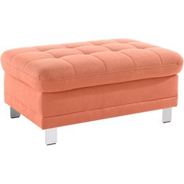 Sit & More sit&more Polsterhocker &raquo;Limit&laquo; orange Struktur (100% Polyester);Kunstleder SOFTLUX ;Luxus-Microfaser ALTARA NUBUCK (100% Polyester) B/H/T: 102cm x 