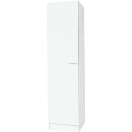 KOCHSTATION Seitenschrank &raquo;KS-Elster&laquo; Breite 50 cm wei&szlig; Holzwerkstoff wei&szlig;, B/H/T: 50cm x 200cm x 50cm, T&uuml;ren: 1 Stk.