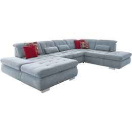 Die PlanBar Wohnlandschaft &raquo;MP-IN17004 U-Form, Breite 382 cm, mit Federkern-Polsterung&laquo; Federkern-Polsterung, wahlweise mit Funktionen 100% Polyester 