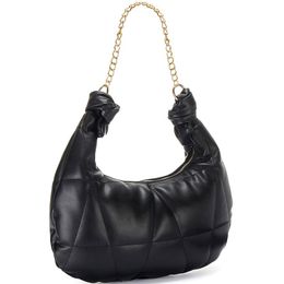 Vivance Damen Handtasche &raquo;Schultertasche&laquo; mit modischer Steppung, Minibag, Henkeltasche VEGAN schwarz B/H/T: 40cm x 20cm