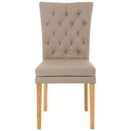 Home Affaire Esszimmerstuhl &raquo;Colorado&laquo; (Set) 4 Stk.Beine in eiche oder nussbaum. Im 2er, 4er oder 6er-Set grau Kunstleder;Microfaser B/H/T: 46cm x 