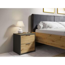 Home Affaire Nachtkonsole &raquo;Nachttische Loreto (2 St&uuml;cke), Ma&szlig;e: B/T/H 44/35/46 cm&laquo; Set, Zwei Nachttische, 2 Stk. tlg. Nachttische (SET) mit 2 