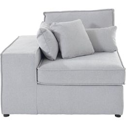 OTTO home Sofaelement &raquo;Florid&laquo; als Teil eines Modulsofas,, fester Sitzkomfort, auch in Cord grau Baumwollmix (60% Baumwolle/40% Leinen);Struktur fein 
