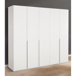 wimex Kleiderschrank &raquo;New York&laquo; in vielen Breiten, 208 oder 236cm hoch wei&szlig; B/H/T: 225cm x 236cm x 58cm, T&uuml;ren: 5 Stk.