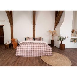 Kayori Bettw&auml;sche &raquo;Kami&laquo; 2 Stk. Hergestellt aus GOTS-zertifizierter Bio-Baumwolle beige Mako-Satin, Obermaterial: 100% Baumwolle B/L: 135cm x 200cm, 1