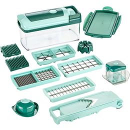 Genius Zerkleinerer &raquo;Nicer Dicer Fusion inkl. XXL-Messereinsatz 12 x 36 mm, Set 14-tlg&laquo; ND Fusion werden eine Vielzahl von Schneidger&auml;ten in Einem kombiniert