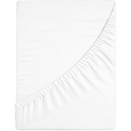 bellana Spannbettlaken &raquo;bellana coolTouch&laquo; mit k&uuml;hlendem Klimagarn wei&szlig; Jersey-Elasthan, Obermaterial: 49% Baumwolle, 36% Polyester, 12% Lyocell, 3% 