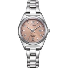 Citizen Damen Solaruhr Armbanduhr, Damenuhr, Titan, Datum, Saphirglas silber Einheitsgr&ouml;&szlig;e