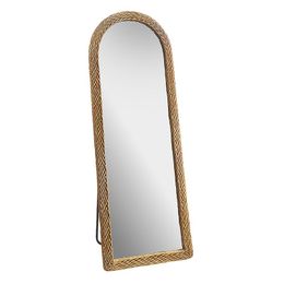 Locker Standspiegel &raquo;Spiegel LIAM&laquo; braun Geflecht Weide, Glas B/H/T: 53cm x 140cm x 37cm