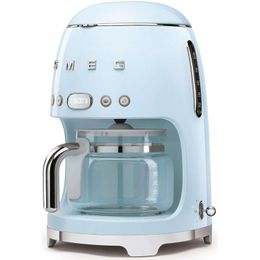 Smeg Filterkaffeemaschine &raquo;DCF02PBEU&laquo; 1,4 l Kaffeekanne Papierfilter 1x4 inkl. Permanentfilter blau 1,4 l, 10 Filterkaffeemaschine