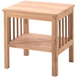 Vipack Sideboard &raquo;Nachtkonsole aus massvier Eiche natur ge&ouml;lt, zeitloses Design&laquo; B/H/T ca. 120x77x60 cm, mit 1 Fachboden, seitlich Sprossen, mit 1 Fachboden,