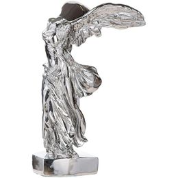 Gilde Dekofigur &raquo;Skulptur Engel David silberfarben H. 33 cm&laquo; silber Kunstharz B/H/T: 15,5cm x 33cm x 19,5cm