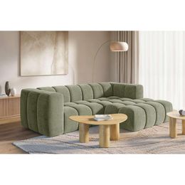 homsy by Ana Johnson Ecksofa &raquo;&raquo;L&laquo; BOUBELLE L-Form, Design-Sofa, Bubble-Optik, Breite 247 cm&laquo; hoher Sitzkomfort dank Wellenunterfederung, L Sitztiefe 