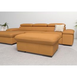 OTTO home Stauraumhocker &raquo;Alberto&laquo; gross, mit Stauraum gelb Luxus-Microfaser in Lederoptik (100% Polyester);Microfaser in Antiklederoptik (100% 