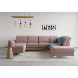 Sit & More sit&more Wohnlandschaft &raquo;Sinatra U-Form&laquo; optional mit Kopfteilverstellung und Armteilfunktion etc. lila 90% Polyester, 10% Polyamid B/H/T: 326cm x 