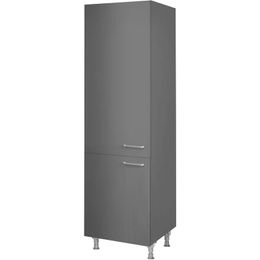 Nobilia Vorratsschrank &raquo;"Touch", Ausrichtung w&auml;hlbar, mit zwei T&uuml;ren, vormontiert,&laquo; Breite/H&ouml;he: 60/216,6 cm schwarz B/H/T: 60cm x 216,6cm x 58,3cm, 