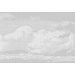 Livingwalls living walls Fototapete &raquo;Walls by Patel Clouds 2&laquo; glatt Vlies, Wand, Schr&auml;ge grau Vlies B/L: 4m x 2,7m