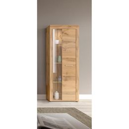OTTO home Vitrine &raquo;AOSTA, H&ouml;he 159 cm, 1 T&uuml;r (li/re), 2 Glasb&ouml;den, 4 F&auml;cher&laquo; in verschiedenen Farbausf&uuml;hrungen, individuell kombinierbar, Standvitrine