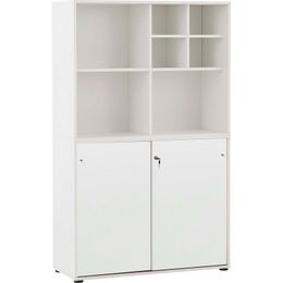 Schildmeyer Aktenschrank &raquo;Serie 400, B&uuml;rom&ouml;bel-Set-3-tlg., Made in Germany&laquo; Solide Verarbeitung - Dieses Produkt ist in Deutschland gefertigt wei&szlig; Holzwerkstoff 