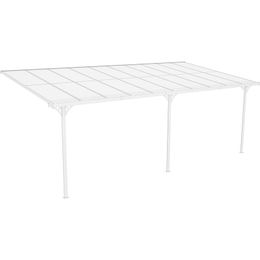WESTMANN Terrassendach &raquo;Bruce 617&laquo; wei&szlig; Aluminium, Polycarbonat (PC) B/H/T: 617cm x 270cm x 300cm, pulverbeschichtet