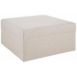 Home Affaire Hocker &raquo;Pur&laquo; passend zur Serie "Pur" beige 100% Polyester Melrose ;Luxus-Microfaser Nubuk (100% Polyester);Struktur (100% Polyester) B/H/