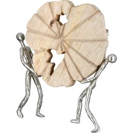 Gilde Skulptur &raquo;Skulptur Carry&laquo; braun Mangoholz B/H/T: 31cm x 33,5cm x 9cm