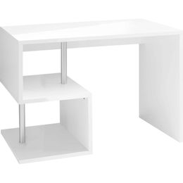 Home Affaire Schreibtisch &raquo;Esse, modernes Design&laquo; in verschiedenen Breiten, mit und ohne Monitoraufsatz, Made in Italy wei&szlig; B/H/T: 100cm x 77,5cm x 