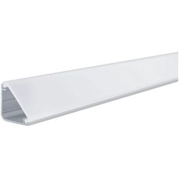 Paulmann LED-Stripe-Profil &raquo;Delta Profil mit Diffusor 1m Alu eloxiert, Satin, Alu/Kunststoff&laquo; grau Gesamtl&auml;nge 1m