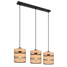 Globo LIGHTING H&auml;ngeleuchte &raquo;SOENI&laquo; E27 1 Stk. H&auml;ngelampe/Pendelleuchte/Esszimmer/Wohnzimmer/Esstisch braun 1 Stk.