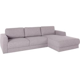 OTTO home Ecksofa &raquo;Hobro L-Form&laquo; in 3 Bezugsqualit&auml;ten in vielen Farben grau Luxus-Microfaser Lederoptik (100% Polyester);Struktur grob (100% 