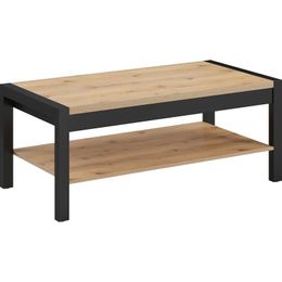 Home Affaire Couchtisch &raquo;Aktiv&laquo; (B/T/H): 120/60/48 cm, Mit einem Ablageboden braun B/H/T: 110cm x 48cm x 60cm, taurus-schwarz