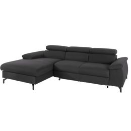 COTTA Ecksofa &raquo;Kitty L-Form, B: 242 cm&laquo; mit Kopfteilverstellung, optional Schlaffunktion & Bettkasten Microfaser (100% Polyester);Flachgewebe (100% 