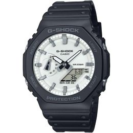 Casio G-Shock Herren Casio G-SHOCK Chronograph Quarzuhr,Armbanduhr,Herrenuhr, digital,bis 20bar wasserd. Resinarmband schwarz Einheitsgr&ouml;&szlig;e