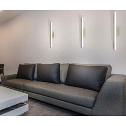 N&auml;ve n&auml;ve Wandleuchte &raquo;Dubai&laquo; LED-Modul 1 Stk. Warmwei&szlig; aus Alu und Kunststoff in Silber und Wei&szlig; 45 cm lang, LED integ. silber 1, H: 5,5cm, 1 Stk.