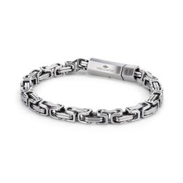 Fynch-Hatton Herren Fynch-Hatton K&ouml;nigsarmband &raquo;Schmuck Geschenk Edelstahl Armkette The King Chain&laquo; silber 18,5cm, Edelstahl