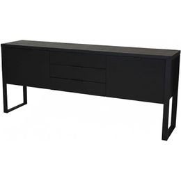 Jahnke Sideboard &raquo;LOOP SB 180&laquo; Sideboard,2 T&uuml;ren + 3 Schubladen, Metallrahmen, Breite 180 cm Holzwerkstoff, Metall B/H/T: 180cm x 76,2cm x 39,5cm, 3 Stk., 