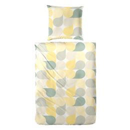 Primera Bettw&auml;sche &raquo;Renforce-Bettw&auml;sche Bubbles&laquo; 2 Renforc&eacute;, Obermaterial: 100% Baumwolle B/L: 135cm x 200cm, 1 Stk., 1 Stk., Renforc&eacute;, B/L: 80cm x 80cm, 2