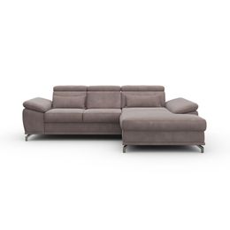 Sit & More sit&more Ecksofa &raquo;Cabrio L-Form, B: 295 cm, mit Sitztiefen-, Arm- & Kopfteilverstellung&laquo; 2 Nierenkissen, Federkern, optional Schlaffunktion und 