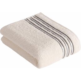 Vossen Badetuch &raquo;Cult de Luxe&laquo; mit Glanzbord&uuml;re wei&szlig; Walkfrottee, Walkfrottee B/L: 67cmx140cm, 1 Stk., Walkfrottee
