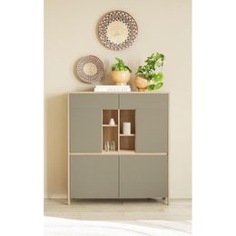 Home Affaire Highboard &raquo;Stranda, moderner Schrank, Stauraumelement im Scandic-Style&laquo; elegante Rahmenoptik, ausreichend Stauraum, vielseitig einsetzbar