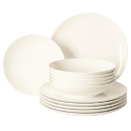 Seltmann Weiden Tafelservice &raquo;Savona&laquo; Teller Set, 6x Speiseteller 27,7 cm, 6x Suppenteller 21,5 cm Porzellan 12