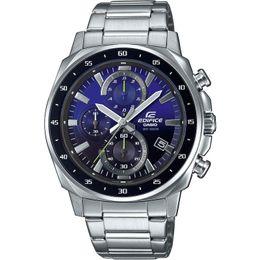 CASIO EDIFICE Herren CASIO EDIFICE Chronograph Quarzuhr,Armbanduhr, Herrenuhr,Edelstahlarmband,bis 10 bar wasserdicht blau Einheitsgr&ouml;&szlig;e