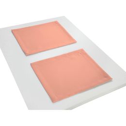 Adam Platzset &raquo;Uni Collection&laquo; orange Obermaterial: 100% Baumwolle B/L: 30cm x 40cm, 2 Stk., Bio-Baumwolle