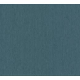 Versace Vliestapete &raquo;Wallpaper 5 Uni&laquo; leicht gl&auml;nzend leicht strukturiert leicht strukturiert blau Vlies B/L: 0,7m x 10,05m, Rollen: 1