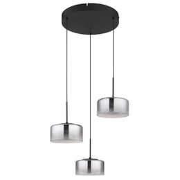 Globo LIGHTING LED Pendelleuchte &raquo;BELINDA&laquo; LED-Modul 1 Stk. Tageslichtwei&szlig; H&auml;ngelampe/H&auml;ngeleuchte/Wohnzimmer/Esstisch/elegant schwarz 1 Stk.