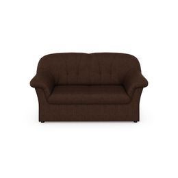 DOMO collection 2-Sitzer &raquo;Pegnitz f&uuml;r kleine R&auml;ume, Breite 155cm, bequem&laquo; zeitlos, elegante Armlehnen, komfortabel braun 100% Polyester B/H/T: 155cm x